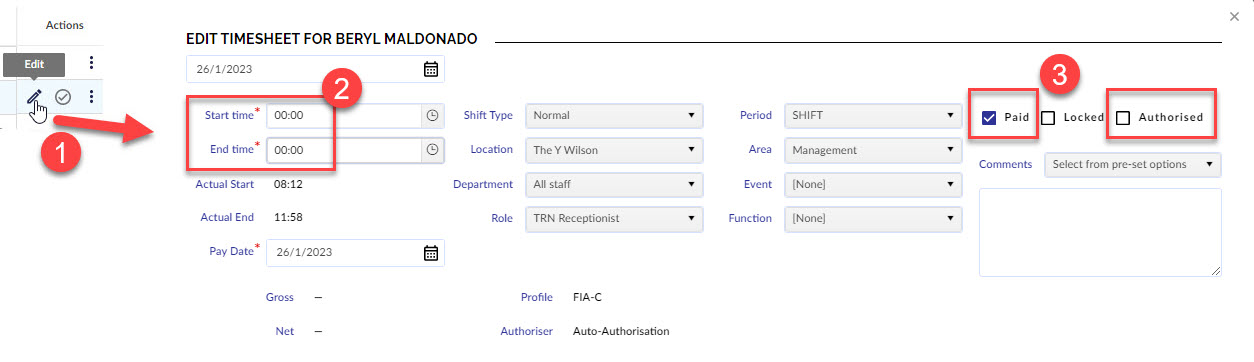 How to exclude a timesheet from Payroll processing – YMCA Victoria