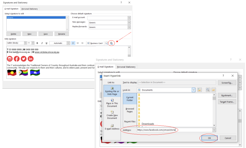 HOW TO LINK EMAIL GRAPHIC – YMCA Victoria